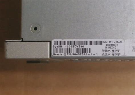 Sun Oracle Sparc T4 1 8x 2 5 Sas Bay 2u Server Chassis Only 30457392