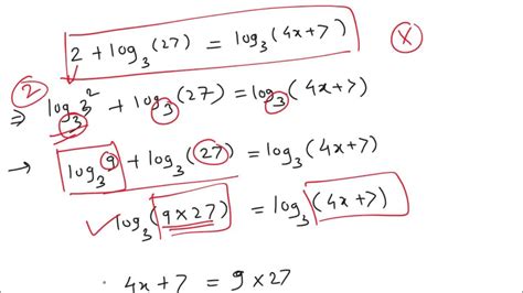 Log Function Problem Log Subtraction And Addition Problem Youtube