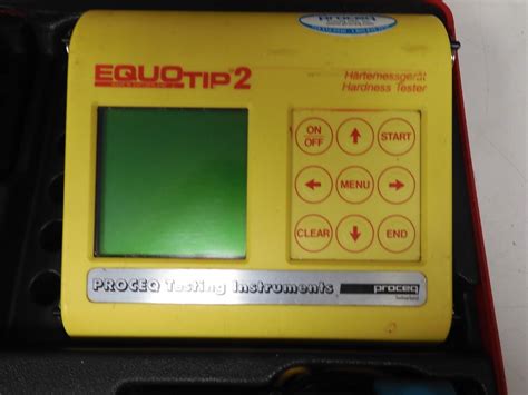 Proceq Equotip Hardness Tester Kit D Probes Calibrated Cert PJ Bullseye Calibration