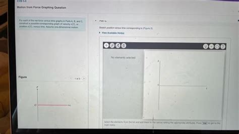solved motion from force graphing question for each of the