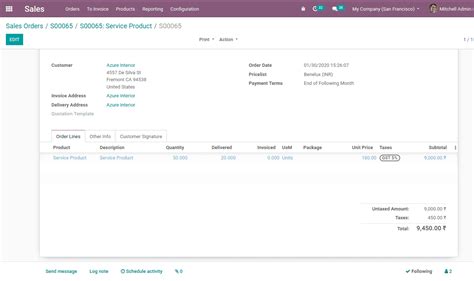 Project Overview Features In Odoo 13