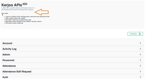 Panduan Autentikasi Api Pada Website Dan Aplikasi Kerjoo
