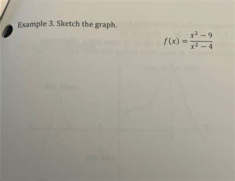 solved example 3 ﻿sketch the graph f x x2 9x2 4