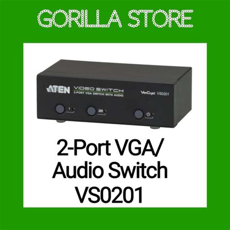 Promo Aten 2 Port Vga Switch W Audio Rs232 Console Channel Vs0201 Diskon 23 Di Seller Praptuma
