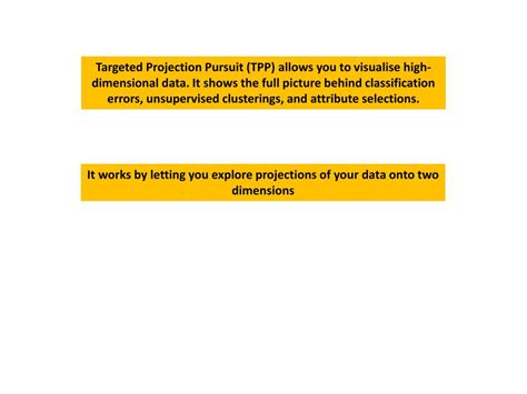 Ppt Targeted Projection Pursuit Powerpoint Presentation Free Download Id2499519