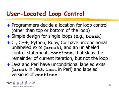 Ppt Cs2403 Programming Languages Statement Level Control Structures