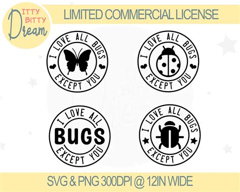 Bug Svg Bundle Bug Shirt Svg Cute Bug Png Cute Bug Svg Beetle