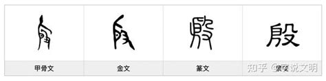 殷每日一字殳部字 知乎