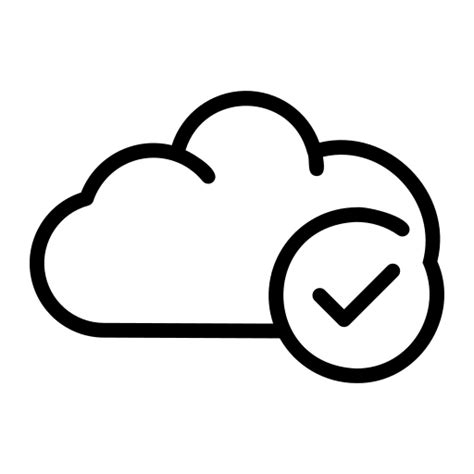 Cloud Computing Data Check Sign Tick Approved Icon Download On Iconfinder