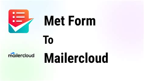 Connect Metform With Mailercloud Integration In Less Than 2 Minutes Bit Apps