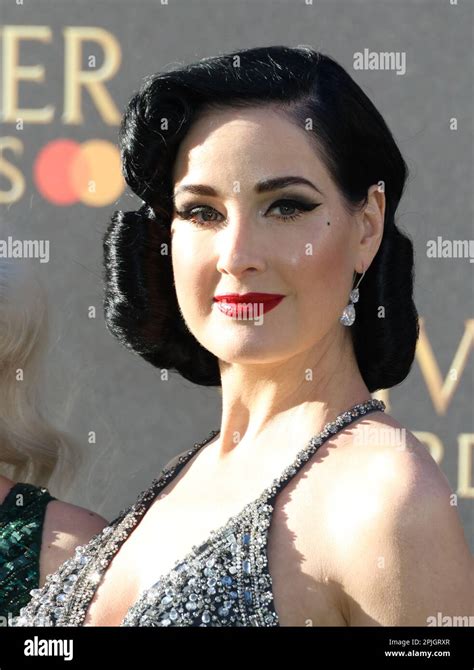 Dita Von Teese Olivier Awards 2023 Royal Albert Hall London Uk 02 April 2023 Photo By