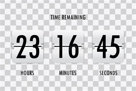 Flip Count Down Time Vector Stock Illustrations 651 Flip Count Down Time Vector Stock