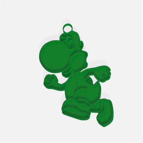 Yoshi Necklace Keychain By Blakesmakes3d Download Free Stl Model