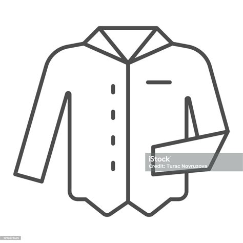 셔츠 얇은 라인 아이콘 쇼핑 컨셉 흰색 배경에 남성 의류 표지판 모바일 컨셉과 웹 디자인을위한 윤곽 스타일 셔츠 아이콘 벡터 그래픽 0명에 대한 스톡 벡터 아트 및 기타