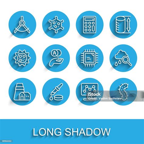 라인 설정 발전소 공장 피펫 드로잉 나침반 유전 공학 바이러스 원자 구름 비와 프로세서 Cpu 아이콘 벡터 0명에 대한 스톡 벡터 아트 및 기타 이미지 Istock