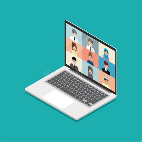 Laptop Isometric View Stock Vector Illustration Of Business 231510045