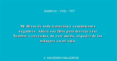 Sanación Cuantica Tet Yod Samech