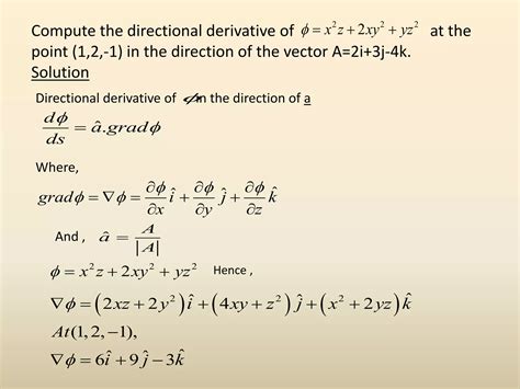 Directional Derivative Pdf