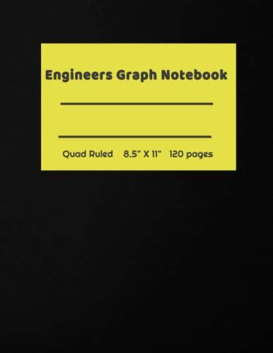 Engineering Graph Notebook 8 5 X 11 120 Pages Graph Paper Numbered
