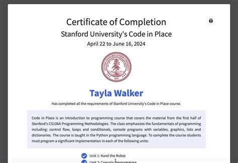 Tayla W On Linkedin Codeinplace Kareltherobot Python Stanford