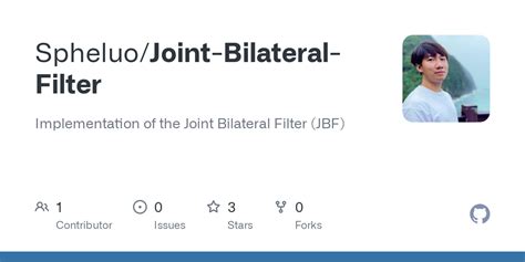 Github Spheluojoint Bilateral Filter Implementation Of The Joint