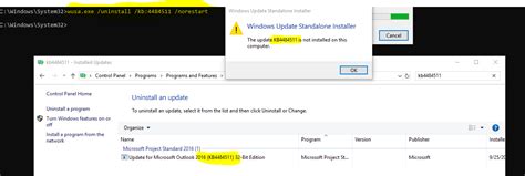 Unable To Uninstall Software Update KB Files Using Commands Please Suggest HTMD Forum