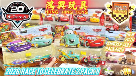 2026 Disney Pixar Cars Race To Celebrate 2 Pack Found In Hong Kong‼️new