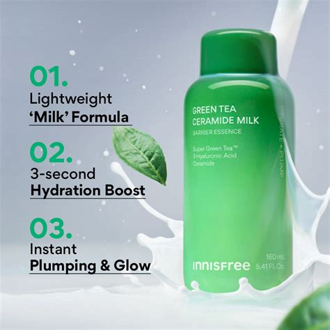 Buy Green Tea Ceramide Milk For Glowing Skin Innisfree India
