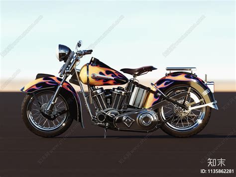 摩托车3d模型下载【id 1135862281】 知末3d模型网