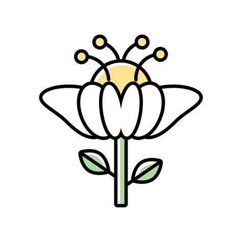 Flower Stem Icon Vector Art At Vecteezy