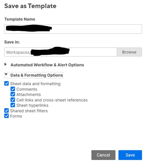 Why Would You Save A Sheet As A Template Vs Saving As A New Sheet Smartsheet Community