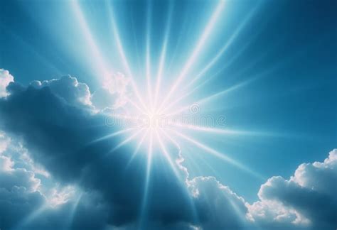 Light From Heaven Sun And Clouds Stock Illustration Illustration Of
