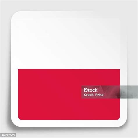 그림자가 있는 종이 광장 스티커에 폴란드 국기 아이콘 모바일 응용 프로그램 또는 웹용 버튼입니다 벡터 11월에 대한 스톡 벡터 아트 및 기타 이미지 Istock