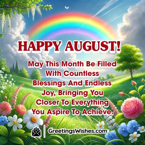 Happy August Month Wishes For Joy Positivity And Peace 01 Aug
