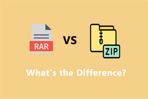 5 aspects to compare rar vs zip