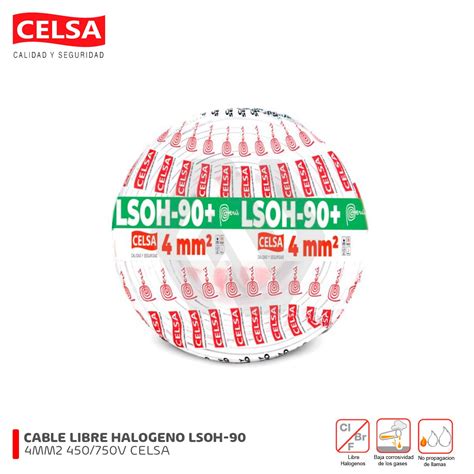 Cable Lsoh 90 4mm2 Libre Halogeno 750v Celsa Anyo Electric