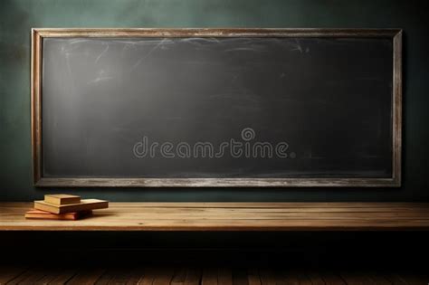 Empty Classroom Blackboard Awaiting Knowledge A Blank Canvas For
