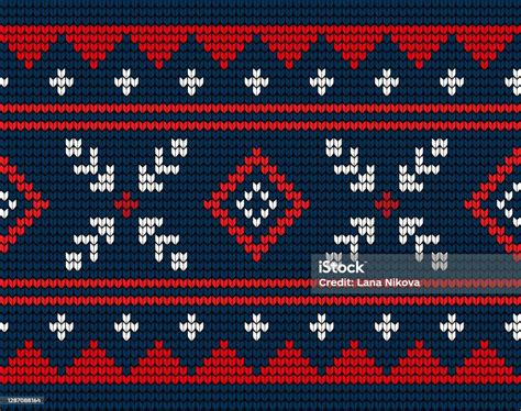 니트 크리스마스와 새해 패턴 노르웨이어 스타일 일러스트 스웨터에 대한 스톡 벡터 아트 및 기타 이미지 스웨터 추함