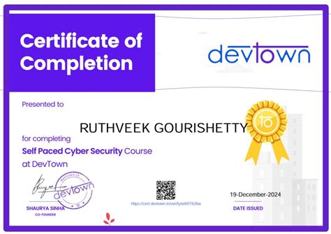 Devtown Cybersecurity Devtown Project Ruthveek Gourishetty