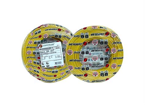 Cable Centelsa Amarillo 16 X 100 Metros