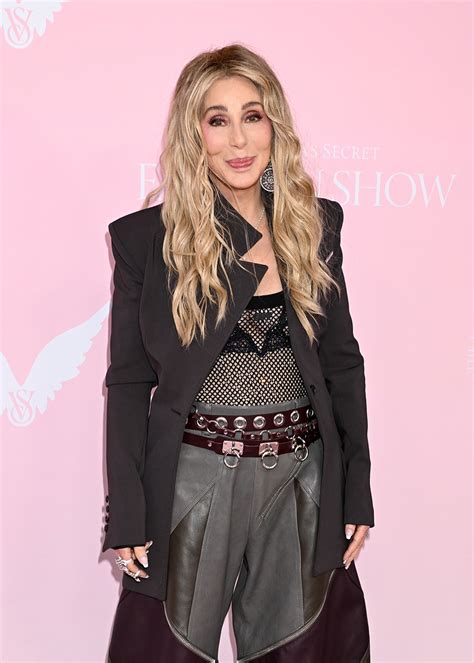 Cher Shines In Off White At Victorias Secret Fashion Show