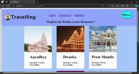 aditi sampate on linkedin webdevelopment html css javascript travelwebpage creativecoding…