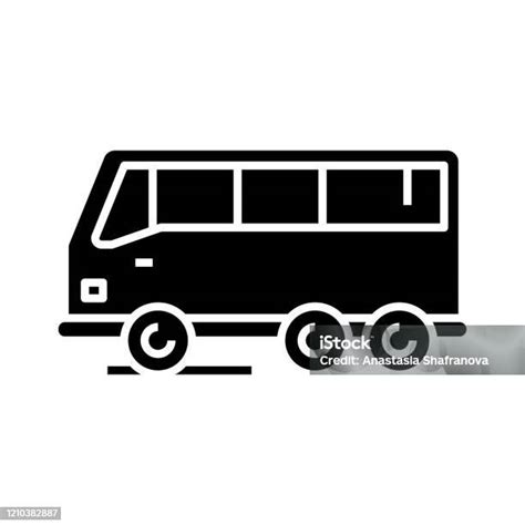모터 버스 블랙 아이콘 컨셉 일러스트레이션 벡터 플랫 심볼 글리프 기호 개념에 대한 스톡 벡터 아트 및 기타 이미지 개념