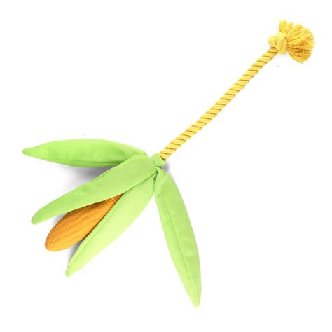 Игрушка для собак из латекса "Кукуруза с веревкой", 165/445мм, Triol