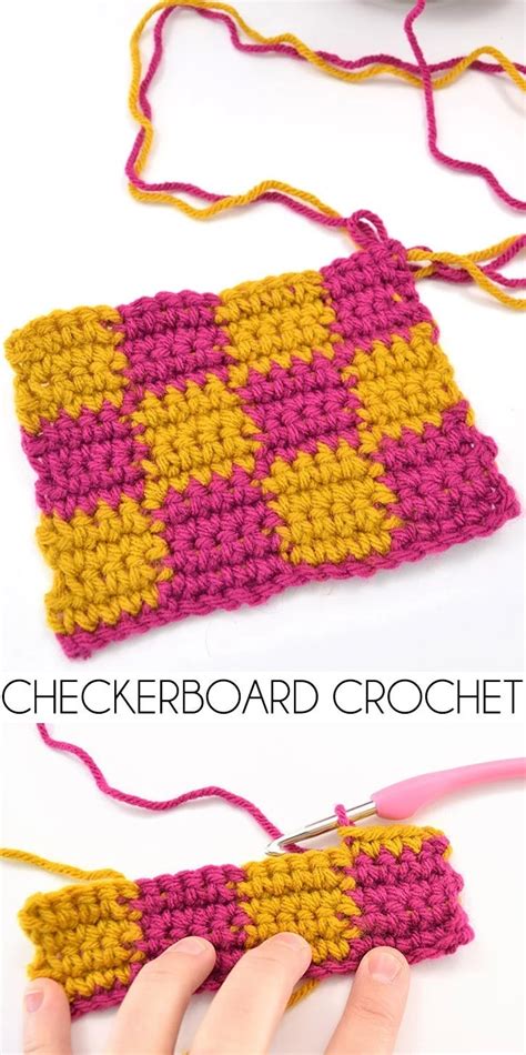 Crochet Checkerboard Pattern How To Crochet Checkerboard Cute And