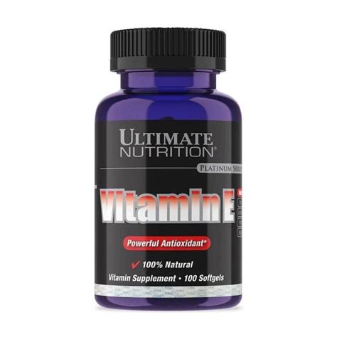 Витамин Е 400 МЕ 100 капсул Ultimate Nutrition - купить с доставкой по ...