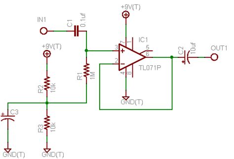 Guitar Buffer Circuit Schematic Circuit Diagram