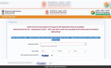 UGC NET June Re Exams 2024 Date Admit Card Released At Official Website Ugcnet Nta Ac In