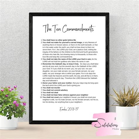 The Ten Commandments Exodus 203 17 Scripture Verse Bible Verse