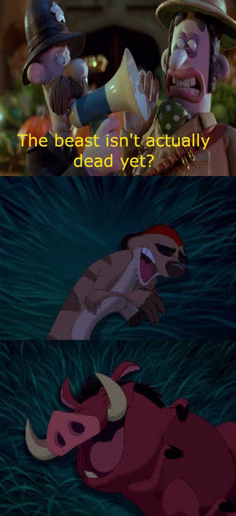 Timon And Pumbaa Laughing At Pc Spilled The Beans By Dmonahan9 On